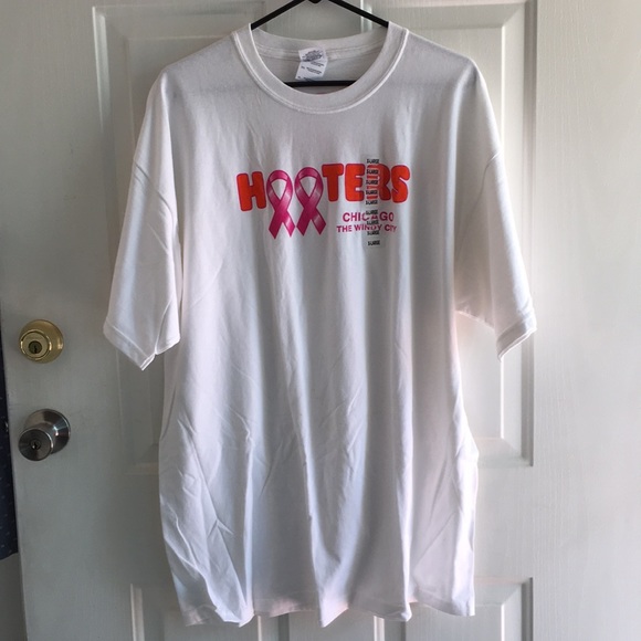 Hooters | Shirts | Mens Hooters Tee Pink Ribbon Breast Cancer Awareness ...